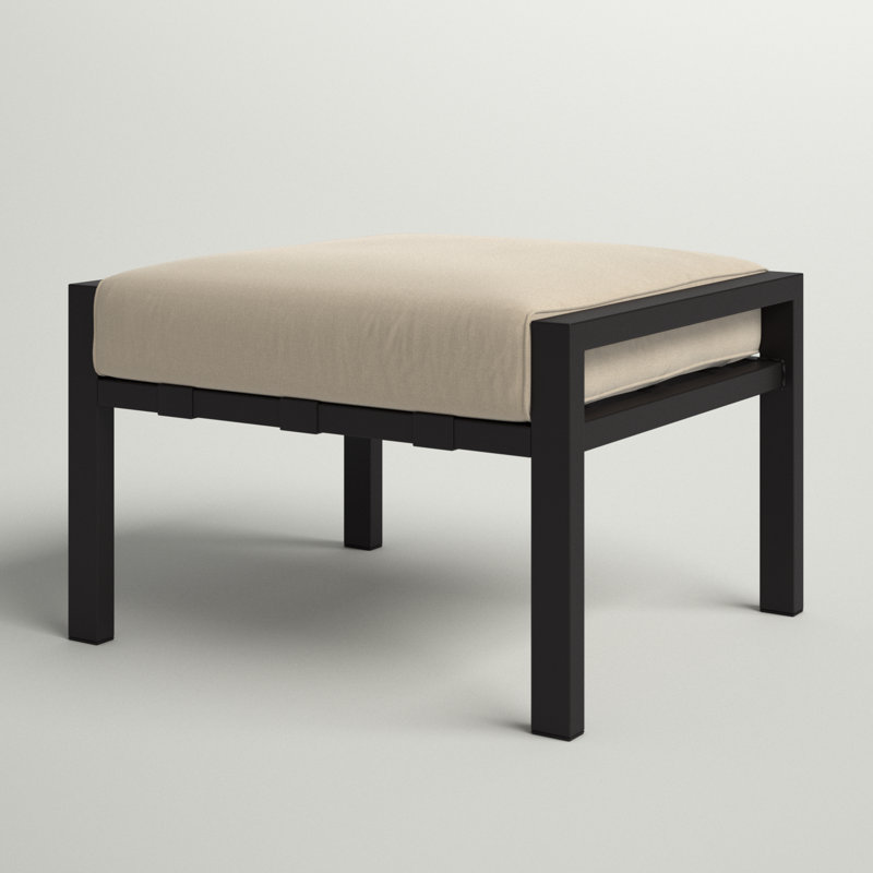 Andover Mills™ Abordale Outdoor Ottoman with Cushion & Reviews | Wayfair